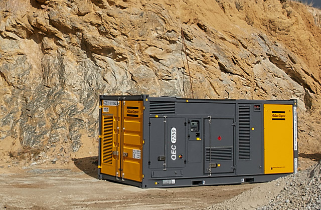 Easy-to-transport containerised generators - Quarry