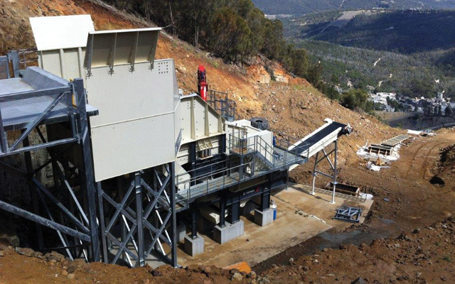 Modular plant with capacity of a large crushing station - Quarry