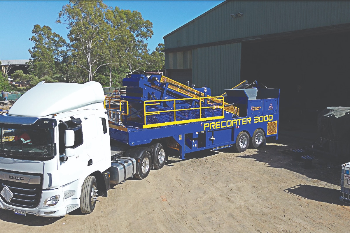 Precisionscreen provides premium precoating on the move - Quarry