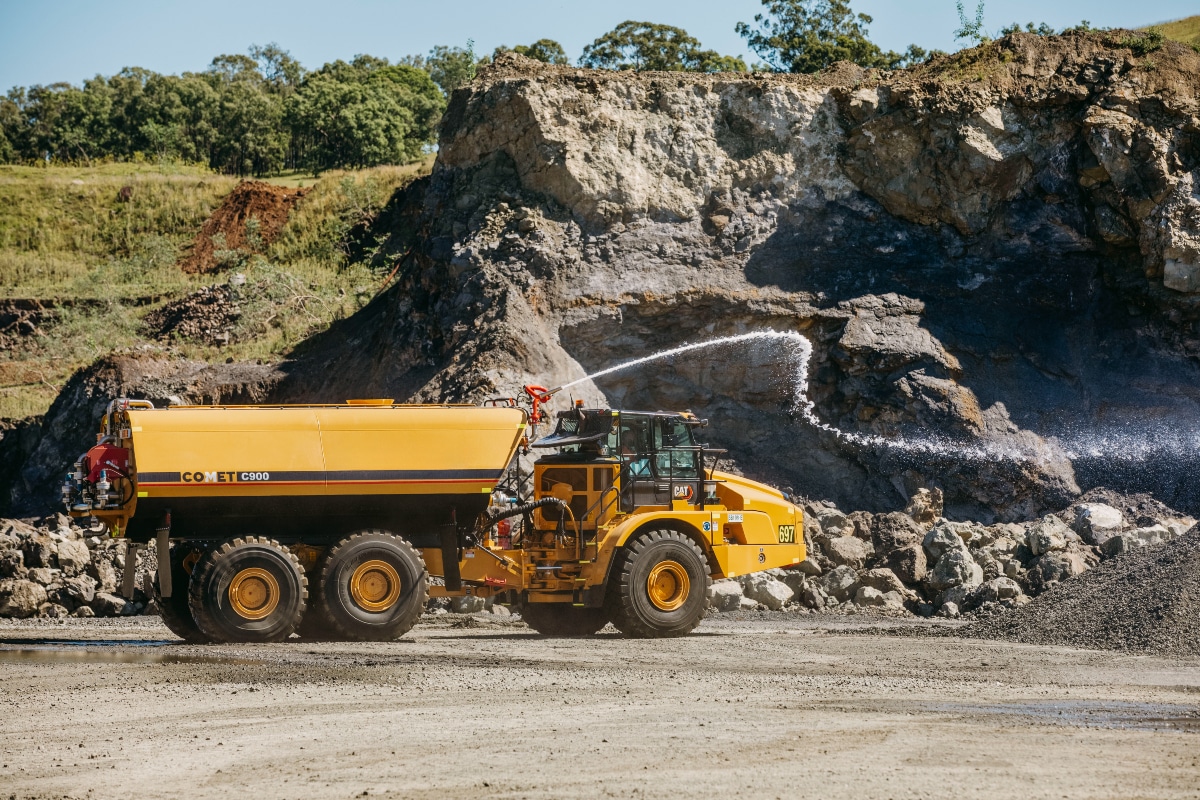 Conquer the quarry with tough water tanks from Comet Equipment - Quarry